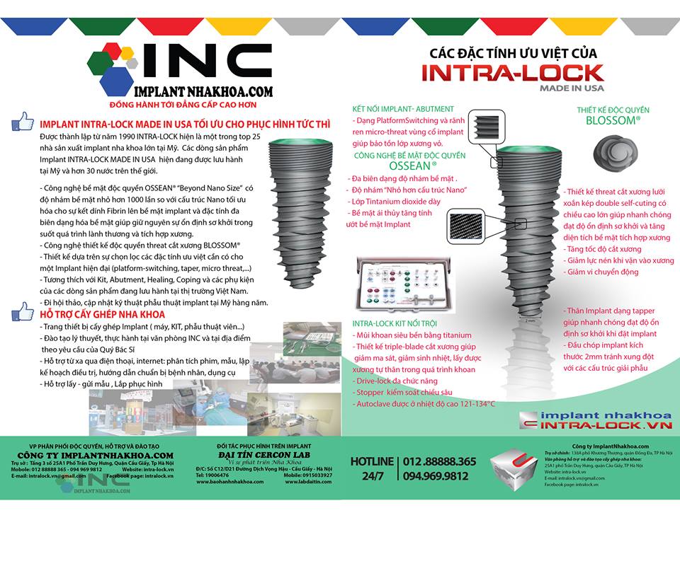 Vì sao bạn nên chọn Implant Intra-Lock thay vì các thương hiệu implant ...